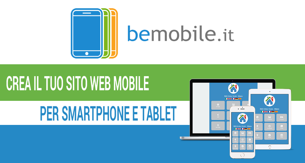 Crea il tuo sito Mobile per smartphone e tablet | BeMobile.it